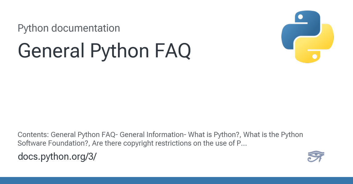 General Python FAQ — Python 3.12.12 documentation